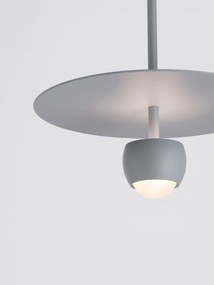 Šedomodré hliníkové LED závěsné svítidlo ø 30 cm Edem – Nova Luce