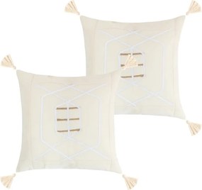 Bellatex Povláček PERU SET 2ks Béžová 40x40 cm