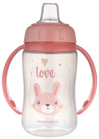 Canpol babies Hrneček tréninkový Cute Animals se silikonovým pítkem 320 ml Pejsek