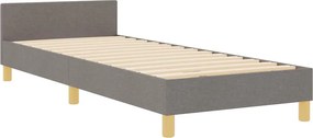 Rám postele s čelo Taupe 80 x 200 cm textil 3344764