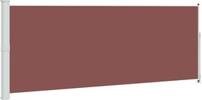 Zatahovací boční markýza 180 x 500 cm hnědá 313408