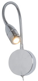 Zambelis H30 nástěnné LED svítidlo chrom, 3W, 3000K, 20cm