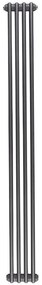 Instalprojekt Koupelnový radiátor TUBUS 2 černá barva Barva radiátoru - Černá, Rozměr radiátoru - 349 × 1500 mm, výkon 786 W, Typ připojení - Středové 50 mm - RADTUB21500731S