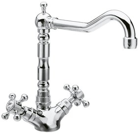 Sapho Antea 3121 dřezová baterie s retro hubicí chrom