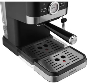 Sencor - Pákový kávovar espresso 1050W/230V černá/matný chrom