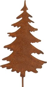 Rustikální rezavý zápich stromek Christmas Tree Rust M - 11*1*50 cm
