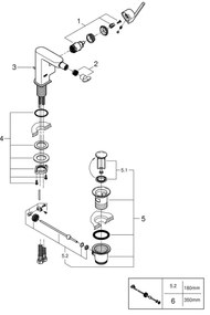GROHE 33241003 - Bidetová baterie PLUS lesklý chrom