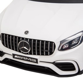 HOMCOM 12V Mercedes-Benz AMG GLC63S COUPE dětské elektrické autíčko s dálkovým ovládáním a bezpečnostním pásem, 2 x 35W motory, bílé 115 x 70 x 55 cm…