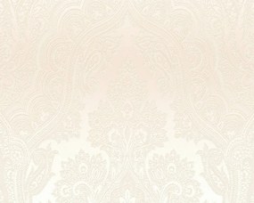 Vliesová tapeta barokní, zámecká béžovo-krémová, metalická 387082 / Tapety na zeď 38708-2 My Home My Spa (0,53 x 10,05 m) A.S.Création