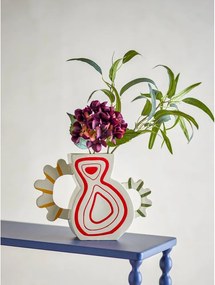Ručně malovaná váza z kameniny (výška 26 cm) Samila – Bloomingville