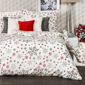 4Home Povlečení mikroflanel Snowflakes, 140 x 220 cm, 70 x 90 cm