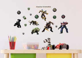 Dětská samolepka na zeď Transformers | 30 x 30 cm | DDKS3919
