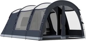 Outsunny Tunelový stan pro 4 osoby, rodinný stan se spací a obývací částí, 6 oken, 3 dveře, podlážka, stojací výška, vodní sloupec 3000 mm