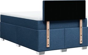 Box spring postel s matrací modrá 120x200 cm textil 3285875