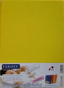 Veratex Froté prostěradlo na masážní lůžko 60x190 lehátko(stř.žlutá)