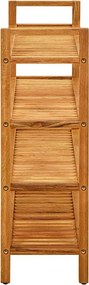 Botník se 4 policemi 100 x 27 x 80 cm masivní dubové dřevo 331750