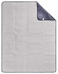 Butlers WANDERLUST Pikniková deka 150 x 200 cm - šedohnědá/bílá