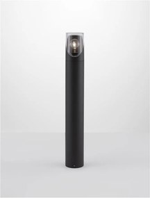 NV 9492730 Venkovní sloupkové svítidlo SELENA antracitový hliník a čirý akryl E27 1x12W 220-240V bez žárovky IP65 - NOVA LUCE