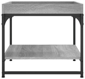 Konferenční stolek šedý sonoma 49,5x49,5x45 cm kompozitní dřevo - Default Title