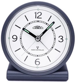 PRIM Rádiem řízený budík s plynulým chodem PRIM Alarm Gentleman - šedobílý - II. jakost C01P.3798.9200.IA