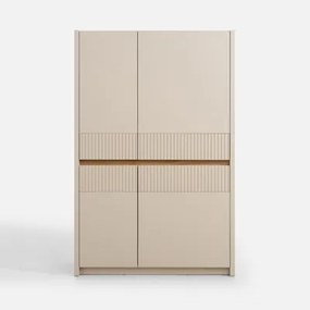 Vysoká komoda s osvětlením OAK SQUERE 95,3 cm
