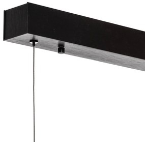 Quitani Elis LED závěsná lampa dub/černá 148 cm