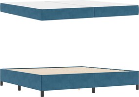 Rám postele Tmavě modrá 200 x 200 cm textil 3399088