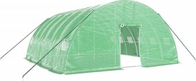 Skleník s ocelovým rámem zelený 36 m² 6 x 6 x 2,85 m 3188106