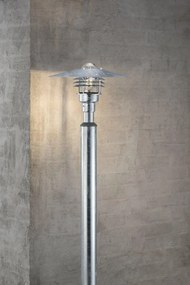 Nordlux 25168031 Vejers 2M, venkovní sloupková lampa, 1x60W, kov, pokovená, IP54, výška 92cm