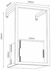 Nástěnný květináč 30x18 cm