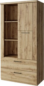 Regál otevřený nízký 1d2s dub navarra Doorset