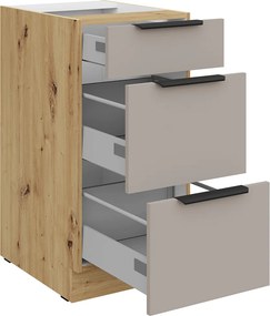Kuchyňská linka ARIA li | 255 cm | UNI dvířka | artisan/béžová