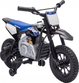AIYAPLAY Elektro motorka pro děti HONDA CRF 450R 12V dětský motokros s 35W motorem, lithiová baterie, zadní odpružení, kola 12 palců 370-485V90BK