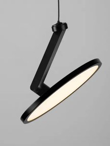LED černý designový lustr Opi