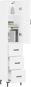 Skříň highboard bílá 34,5 x 34 x 180 cm kompozitní dřevo 3198849