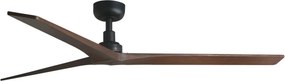 FARO 34276 KLIM L stropní ventilátor, černá/ořech - FARO