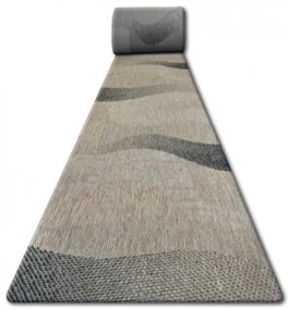 Běhoun Sisal Floorlux 20212 kávový / černý Šíře: 70 cm