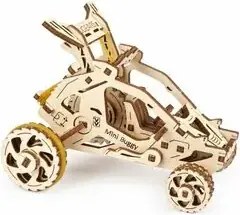 Ugears 3D dřevěné mechanické puzzle Mini bugina / od 14 let / 80 dílků