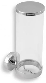 Novaservis Metalia 11 - Zásobník na kosmetické tampony, sklo/chrom 0172,0