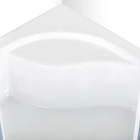 Novoterm Čtvrtkruhový sprchový kout NV-Lava 80x80 chrom/transparent + vysoká vanička