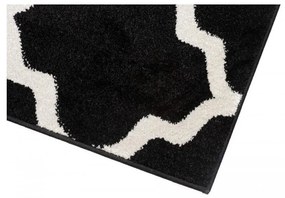 Kusový koberec Berda černý 140x190cm