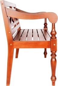Lavice Batavia 98 cm masivní mahagon tmavě hnědá 246968