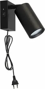 Solight WO3002-B Nástěnná lampička CELE černá / 1x GU10
