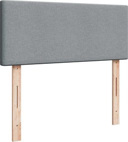Box spring postel s matrací světle šedá 120 x 200 cm textil 3287416