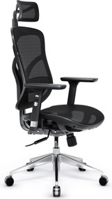 Ergonomická kancelářská židle ze síťoviny černá: Diablo V-Basic