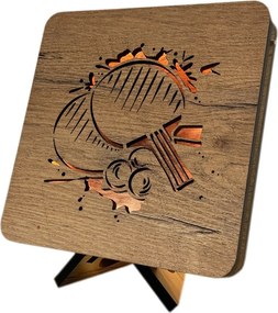 Li-Go "Ping Pong" lampa 19x19 cm provedení povrchu: jedle