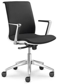 LD seating Kancelářská židle LYRA NET 214-F80-N6 BR-785-N6 - hliníkové područky pevné GALERIE - Čalounění LD seating LÁTKY 1 / DINO, ERA, ONE 2021