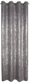 ZATEMŇOVACÍ ZÁVĚS NA KROUŽCÍCH ELISE 140X250 CM ŠEDÁ