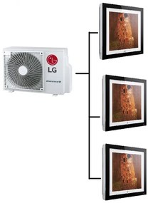 Klimatizace Multisplit LG ARTCOOL Gallery 1+3 (2,6kW + 2,6kW + 3,5kW) R32