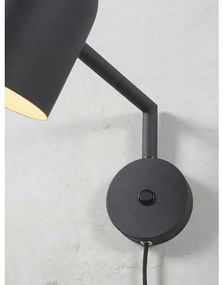 Nástěnná lampa marseille černá MUZZA